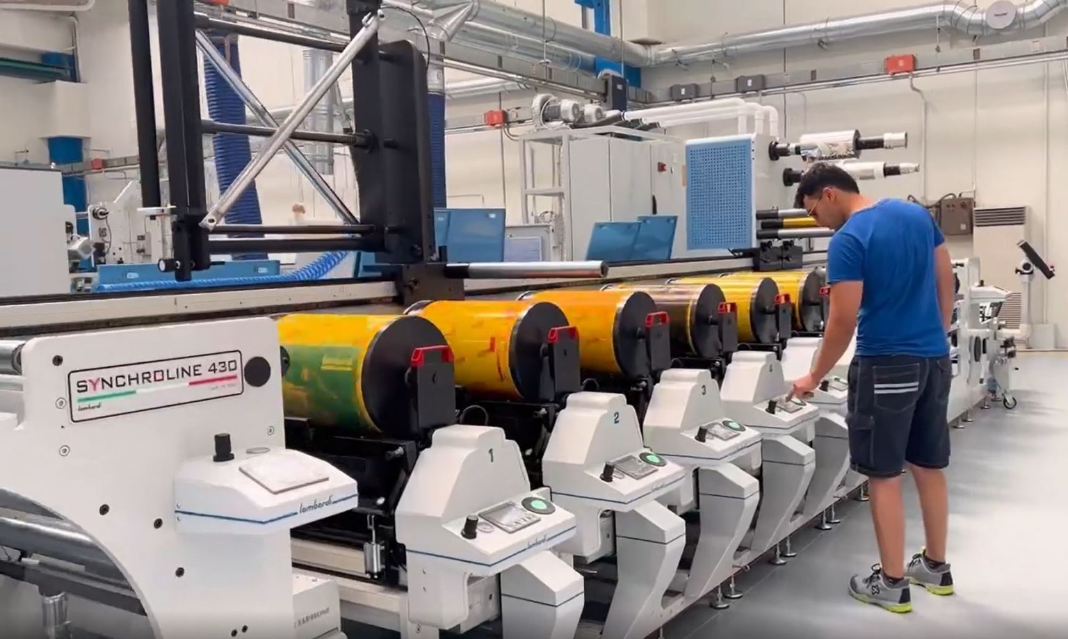 Unique development on the Lombardi Synchroline flexo press - Ferry Group